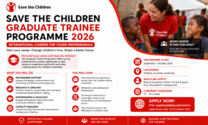 Save the Children Graduate Trainee Programme 2026 — International ...
