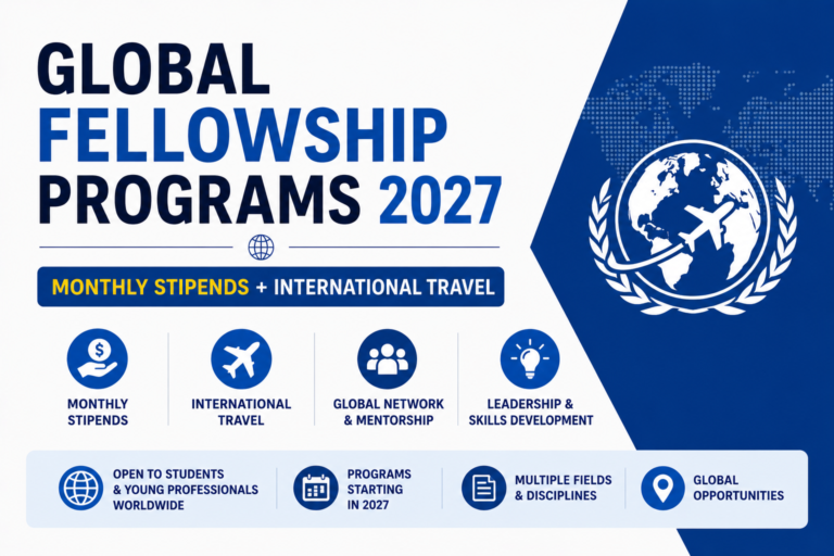Global Fellowship Programs 2027 — Monthly Stipends + International ...