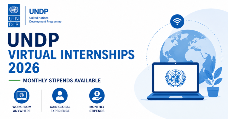 UNDP Virtual Internships 2026 — Monthly Stipends Available - Reign Gigs